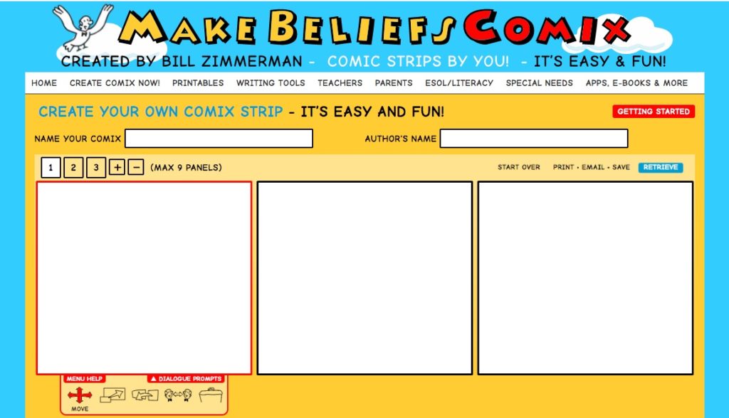SAVING & RETRIEVING-YOUR COMIX - Create Your Own Comic Strips Online ...