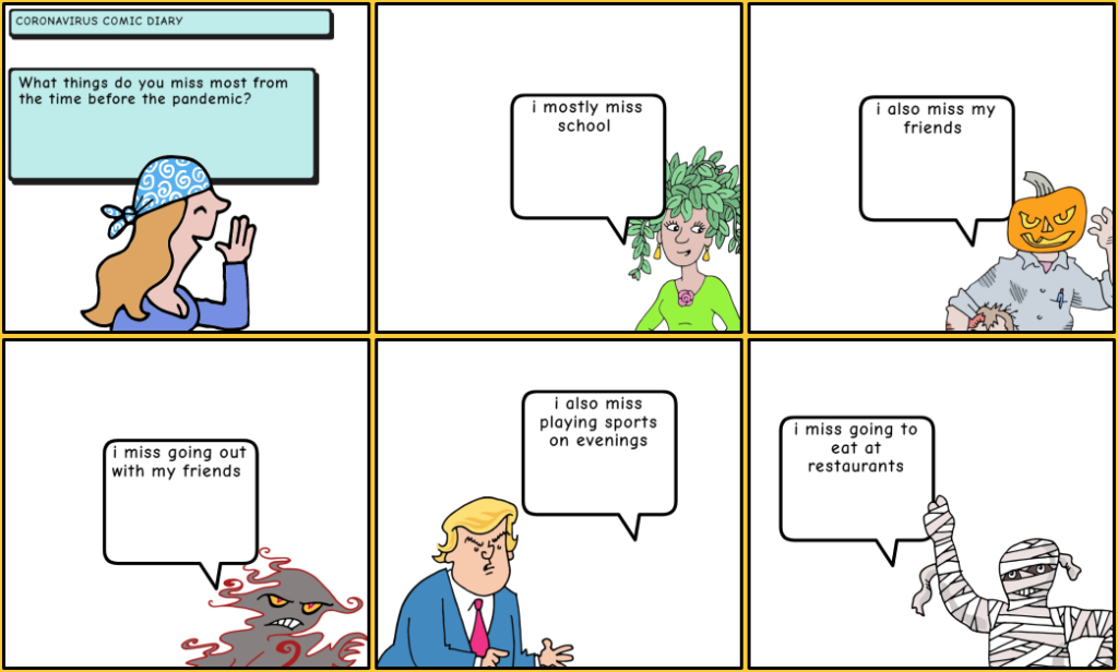VIEW STUDENTS’ CORONAVIRUS COMIC STRIPS