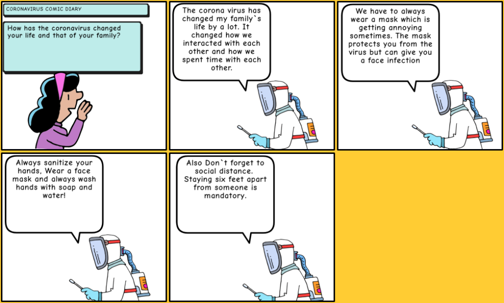 VIEW STUDENTS’ CORONAVIRUS COMIC STRIPS