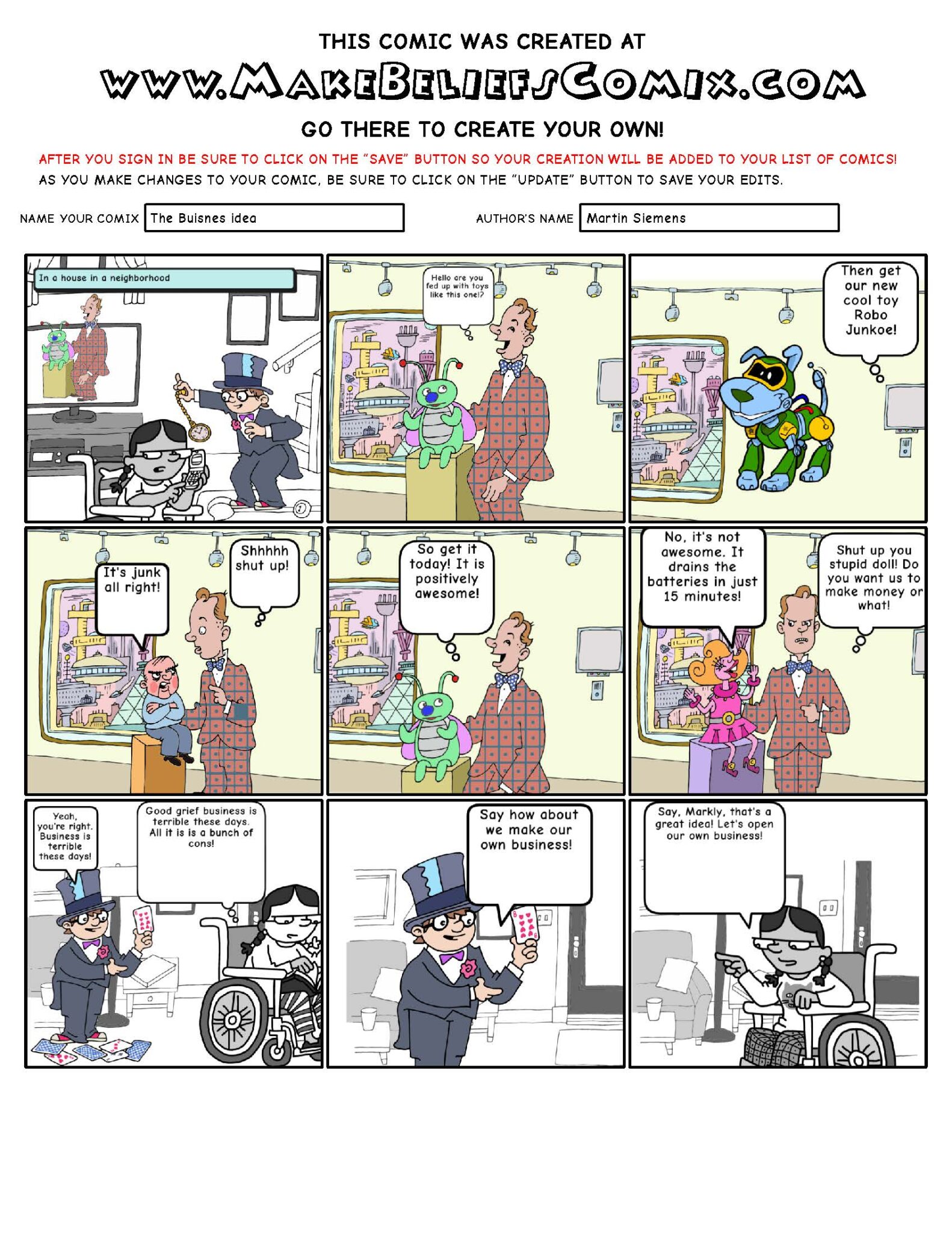 SHOW OFF YOUR COMIX! - Create Your Own Comic Strips Online with ...